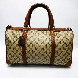 Gucci | Bags | Gucci Old Gucci Vintage Travel Bag Boston Unisex 97s 70s Gg Pattern Pvcp | Poshmark